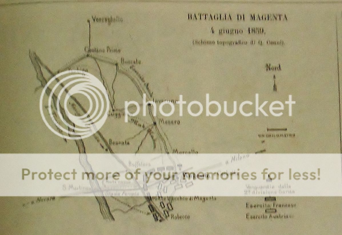 1884, l'Illustrazione Italiana=Battaglia di Montebello1859=Cartina Batt ...