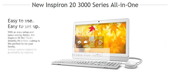 Dell Inspiron 20 3059 19.5-inch HD+ Touch Intel Core i3-6100U/4GB/Intel ...